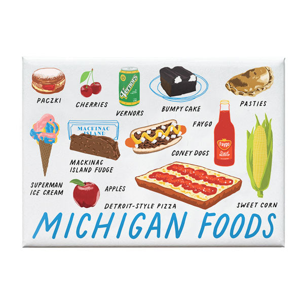 Michigan Foods Rectangle Magnet – Default Title – City Bird