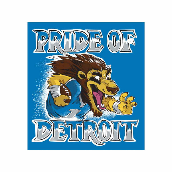 Pride of Detroit Lions Vinyl Sticker – City Bird