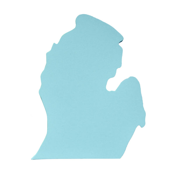 Michigan Shaped Notepad - Blue – City Bird