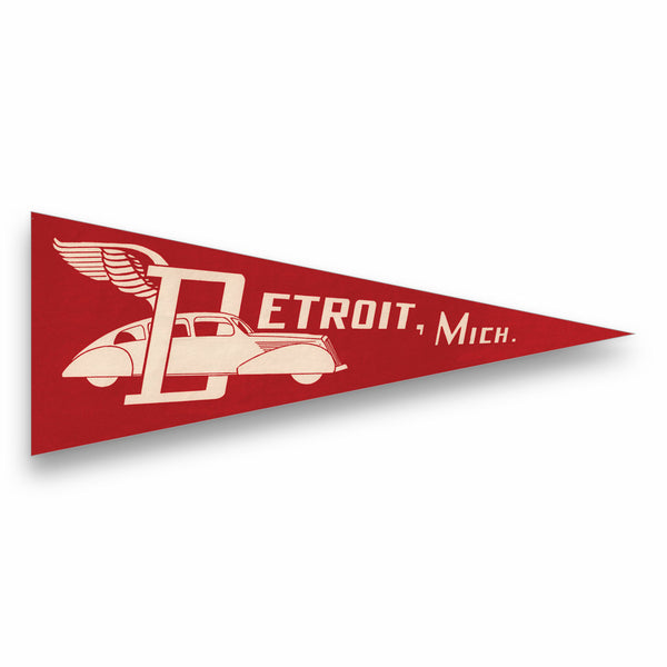 Detroit Pennant Sticker – City Bird