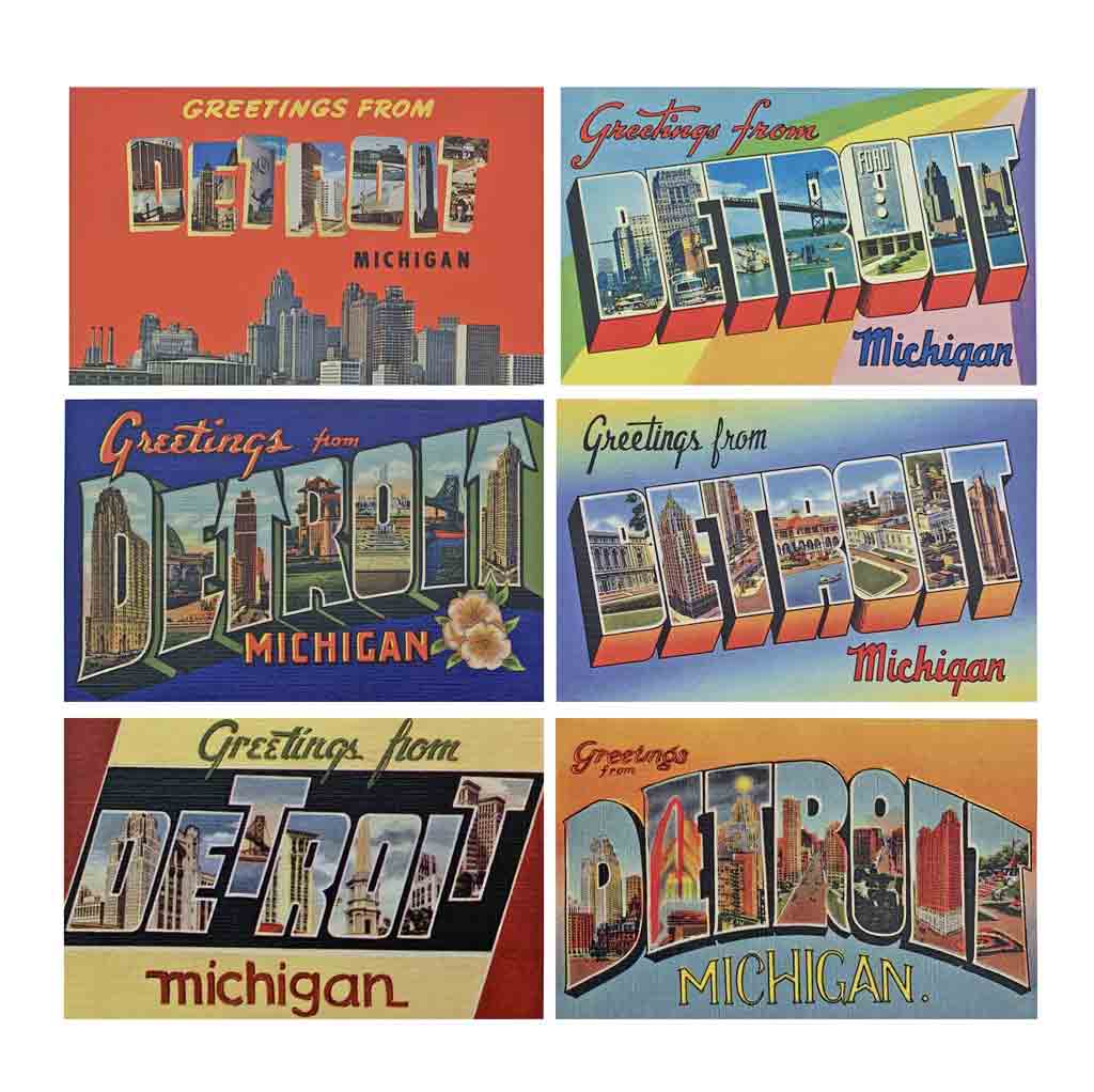 Michigan & Detroit Postcard Sets – City Bird